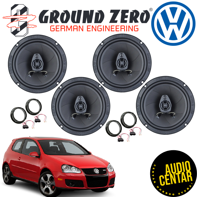 Volkswagen Golf 5 komplet zvučnika Ground Zero Iridium CX4 - Audio Centar